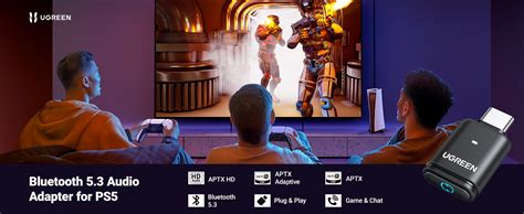 Ugreen Usb C Bluetooth Adapter For Ps5 Upgraderd 5 3 Bluetooth Audio Transmitter With Aptx