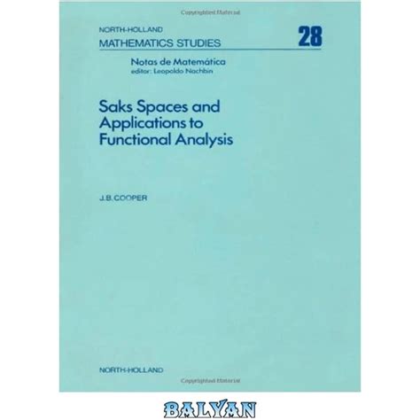 خرید و قیمت دانلود کتاب Saks Spaces And Applications To Functional Analysis ترب