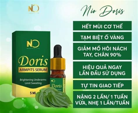 doris nio serum khỬ mÙi hÔi nÁch hÔi chÂn chÍnh hÃng