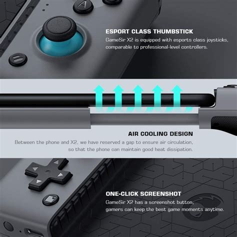 Gamesir X2 Bluetooth Mobile Gaming Controller Grey Lx India