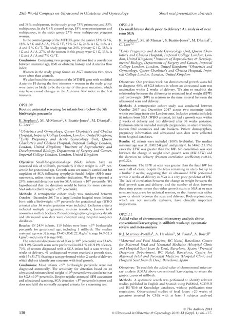 Pdf Op21 11 Added Value Of Chromosomal Microarray Analysis Above Conventional Karyotyping In