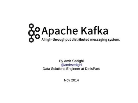 Apache Kafka Martin Podval Ppt