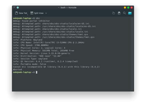 Obs Wont Open Due To Qt Version Incompatibility How To Fix This R