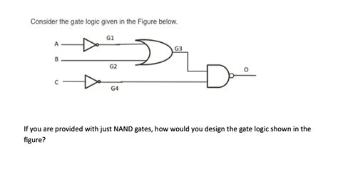Solved Consider The Gate Logic Given In The Figure Below