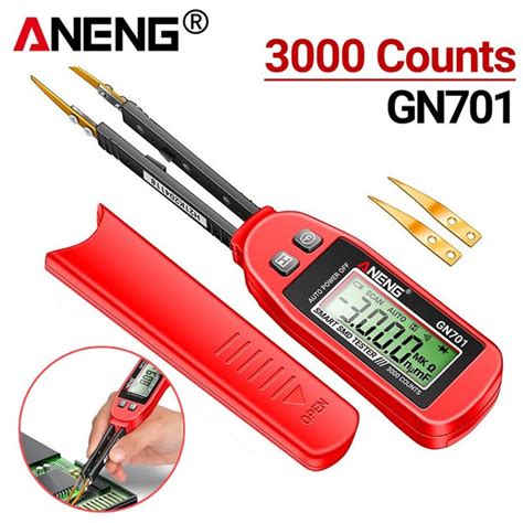 Aneng Gn701 Smart Smd Tester 3000 Counts Multimeter Handheld Patch Test Resistance Capacitance