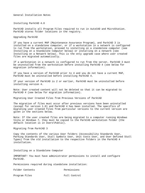 Readme En Parcad Pdf Installation Computer Programs Windows Registry
