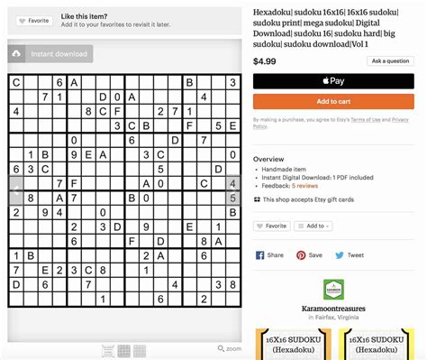 Etsy Sudoku Design Millennial Boss