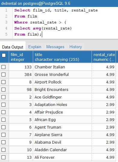 Tutorial Belajar Postgresql Subquery Lebak Cyber