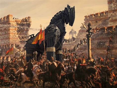 La Leyenda De Troya Dime Musa ¿por Aquí Andaba Helena Una Visita