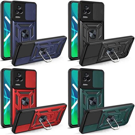 Ударостійкий чохол Camshield Serge Ring для Xiaomi Poco F4 — цена 259 грн в каталоге