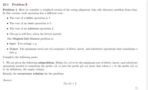 Solved 251 ﻿problem 1problem 1 ﻿here We Consider A