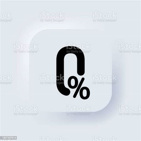 0 퍼센트 제로 수수료 아이콘 0 라인 아이콘을 커미션합니다 벡터 인증서 아이콘입니다 Neumorphic Ui Ux 화이트 사용자 인터페이스 웹 버튼 노이형성 벡터 Eps