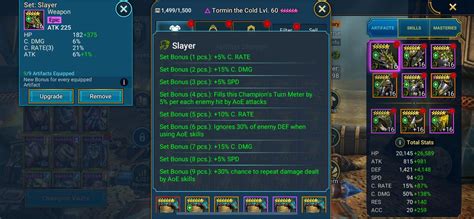 Question About Slayer Gear Rraidshadowlegends