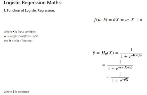 Mukesh Maji On Linkedin Ml Logisticregression Mathematics