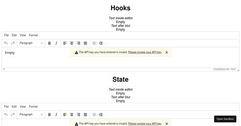 Tinymce Examples CodeSandbox