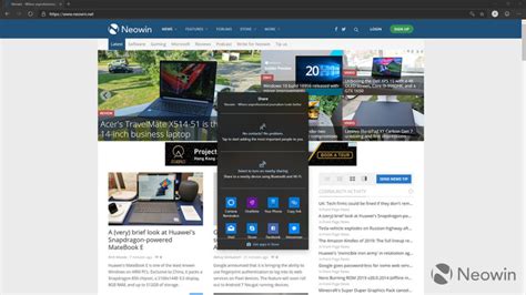 Microsoft Finally Adds The Share Dialog In Latest Edge Chromium Update Neowin