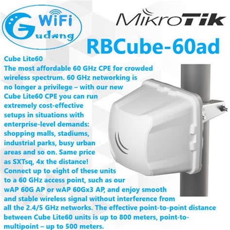 Jual Mikrotik Cube Lite60 60ghz Cpe Rbcube 60ad Jakarta Pusat Gudangwifi Tokopedia