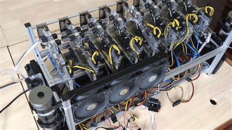A Typical Example Of A Liquid Cooled Gpu Mining Rig Download Scientific Diagram