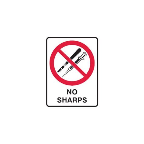 No Sharps Picto No Sharps Sign