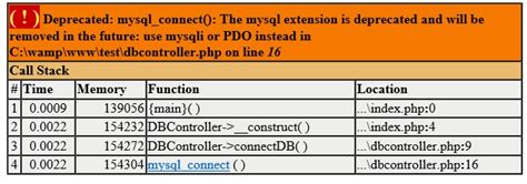 Php Shows Deprecated Error In Wampserver Stack Overflow