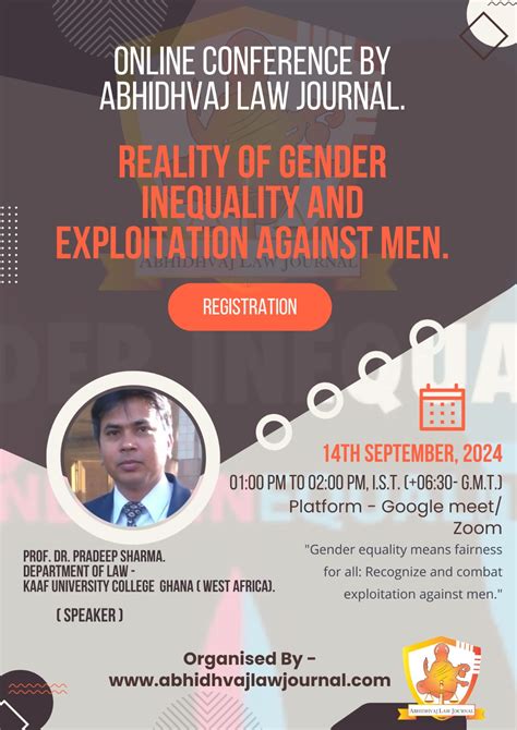 Online Conference On Reality Of Gender Inequality And Exploitation
