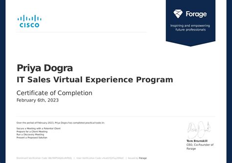 Cisco It Sales Virtual Experience Program By Forage Register Now