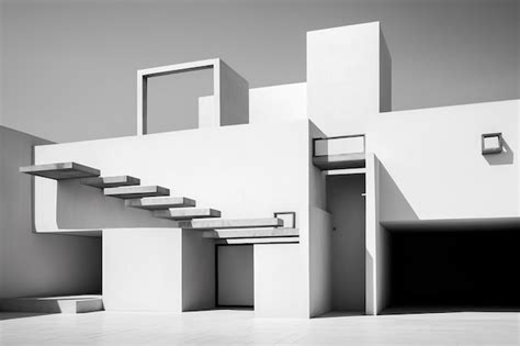 Premium Ai Image Minimalist Geometries Classical Architecture And