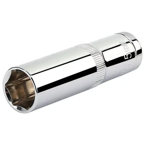 12 Drive 6 Point Metric Deep Chrome Socket