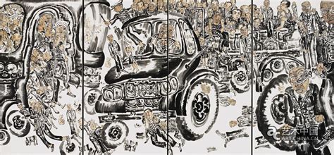 李孝萱 《赤裸的喧哗》 纸本设色 179cm×400cm 1995推荐作品艺术中国