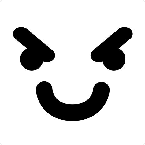 Mean Face Icon 11120619 Vector Art At Vecteezy