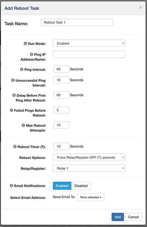 Remote IP Device Rebooting ControlByWeb Industrial Controllers