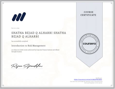 Coursera Risk Management Pdf