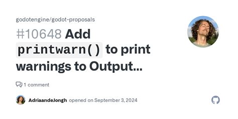 Add `printwarn` To Print Warnings To Output Panel As Opposed To Debugger · Issue 10648
