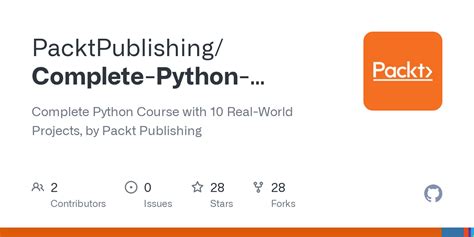 Github Packtpublishingcomplete Python Course With 10 Real World Projects Complete Python