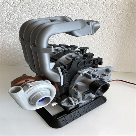 3d Printable Mazda Rx7 Wankel Rotary Engine 13b Rew Remix 48 Off