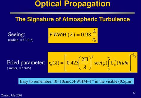 Ppt Atmospheric Turbulence In Astronomy Powerpoint Presentation Free Download Id 520569
