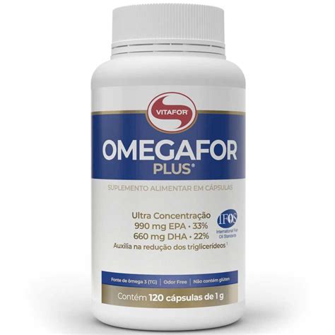Omegafor Plus Vitafor Ômega 3 Epa E Dha 1000mg 120 Cápsulas Extra