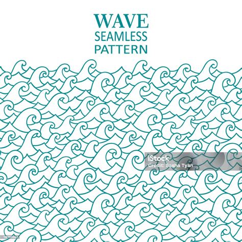 원활한 추상 패턴 곱슬 파도와 나선형 벡터 그림입니다 바다에 팽창 바다 장식 0명에 대한 스톡 벡터 아트 및 기타 이미지 0