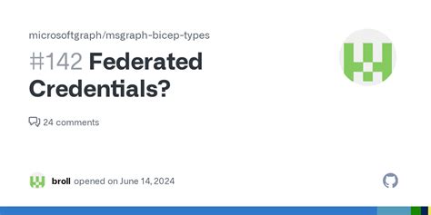 Federated Credentials · Issue 142 · Microsoftgraphmsgraph Bicep