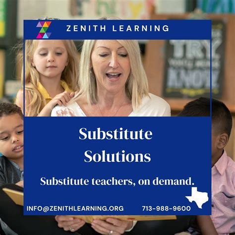 zenith learning on linkedin 👩‍🏫 qualified substitute teachers ready to accept anticipated and