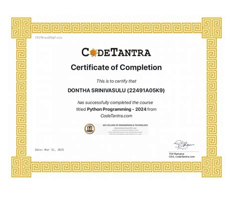 python programming codetantra learning growth softwaredevelopment… srinivasulu dontha