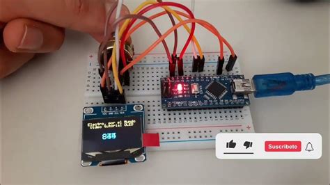 arduino oled screen 128x64 ssd1306 i2c communication youtube