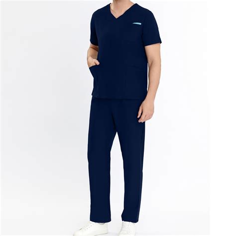 Azrian Unisex Short Sleeve V Neck Uniform Set For Healthcare