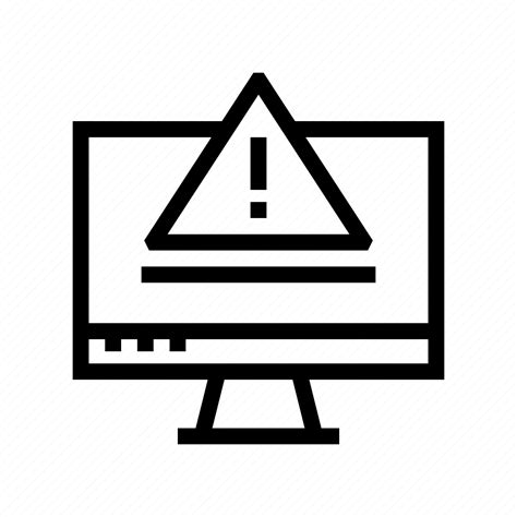 Computer Malware Virus Problem Warning Danger Alert Icon Download On Iconfinder