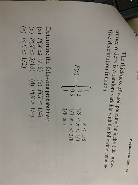 Answered Probability Question Bartleby