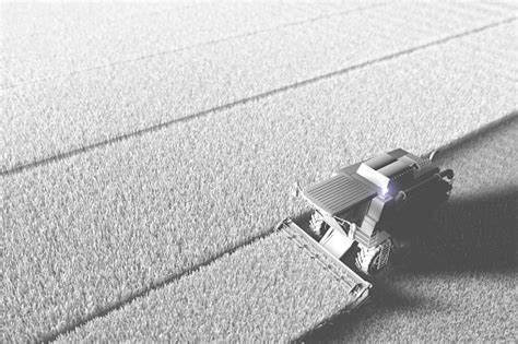 디자인에 사용하기위한 드론 촬영 스타일로 흰색으로 렌더링 필드에서 작업 큰 농촌 농업 결합 수확기의 산업 3d 그림 3차원 형태에 대한 스톡 사진 및 기타 이미지 Istock