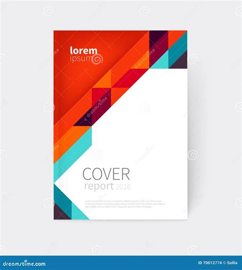 Brochure Leaflet Flyer Poster Template Cover Design Stock Vector Abstract Background Eps