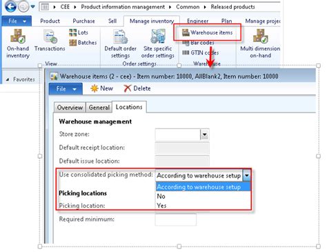 picking setup in microsoft dynamics ax brewing thought