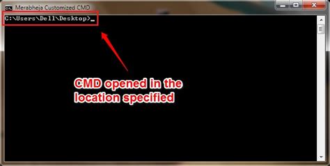 Command Prompt That Opens To A Specific Folder Location In Windows