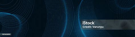 파노라마 추상 흔들리는 기술 배경 하이테크 디지털 및 음파 개념 디자인 텍스트에 대한 여유 공간 넣어 벡터 일러스트 개념에 대한